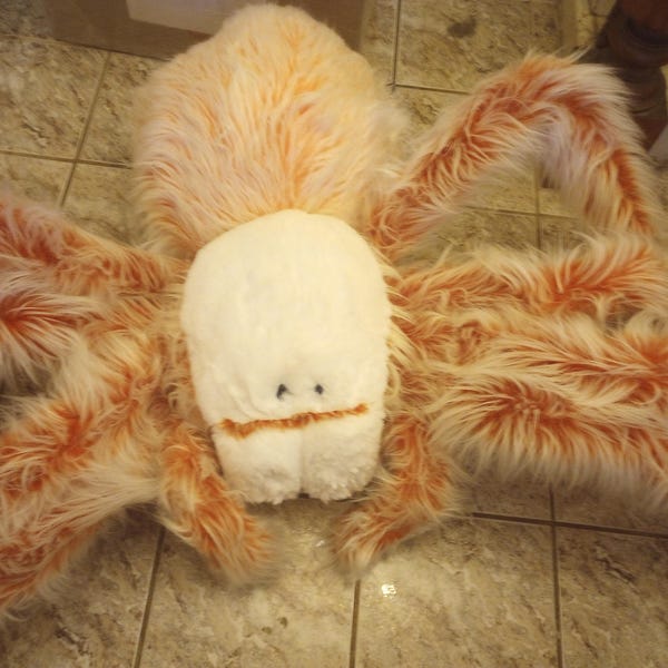 Huge Spider Sleeping Plush, Huggable Plushie, Extra Large Pillow, Odd ...