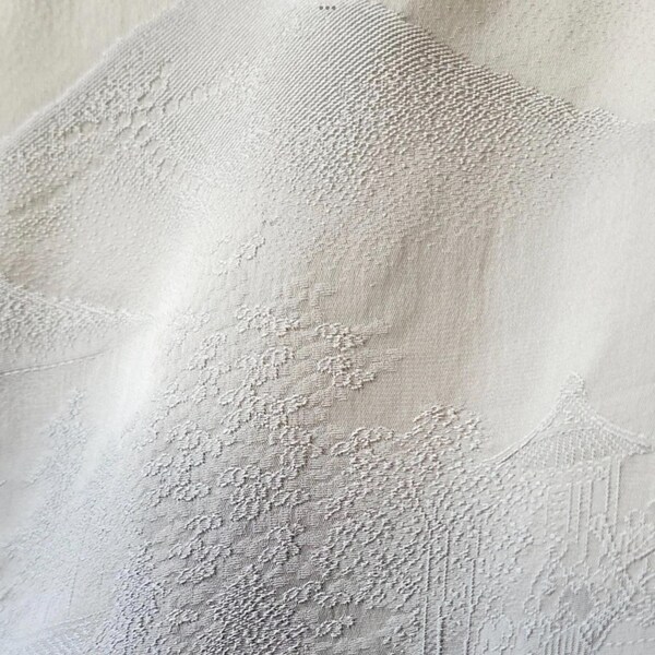 Chirimen Fabric Hanabishi and Kikko Blue 50cm Japanese Texttil ...