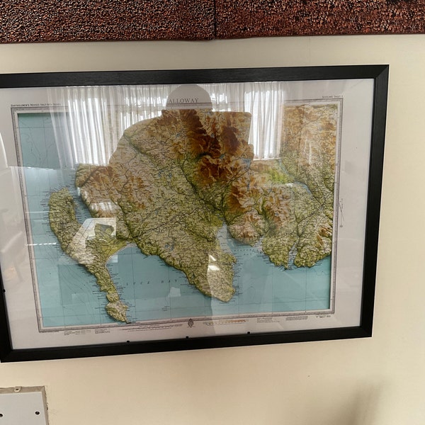 Dymaxion Airocean World Map / Fuller Projection / Elevation Topo Relief ...