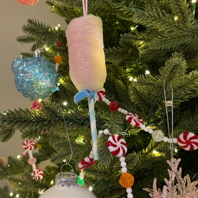 Cotton Candy Gumdrop Christmas Trees, Candy Land Trees, Pink Christmas ...