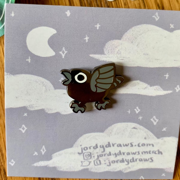 RESTOCKED! Mini Crow Enamel Pins / Filler Pins - Etsy