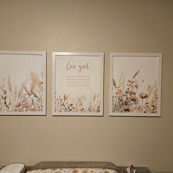 Christian Nursery Wall Art Bible Verse Nursery Print Girl Nursery Wall ...