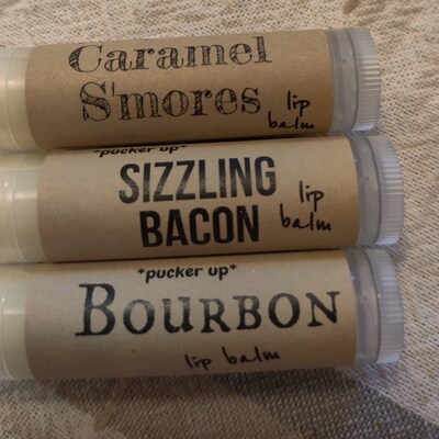 Alcohol Lip Balm Gift Set, Bourbon, Rum & Coke, Champagne - Etsy