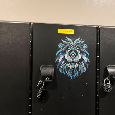 Blue Lion Wall Sticker Decal by Andreas Preis - Etsy