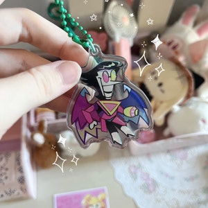 Spamton NEO Deltarune Holographic Keychain Acrylic and Epoxy Charm 2.5 ...