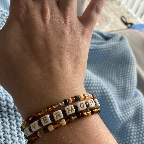 Taylor Swift Eras Tour Bracelet Set of 3 for Stacking Reputation Era - Etsy