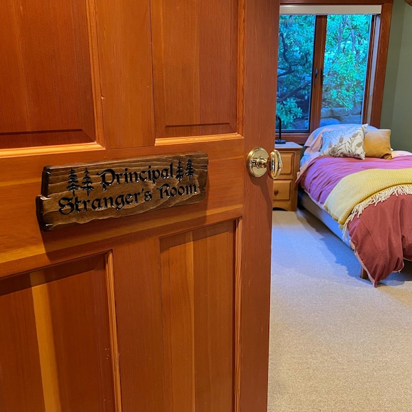 Personalized Rustic Trailer Carved Outdoor Sign With Camper and Trees ...