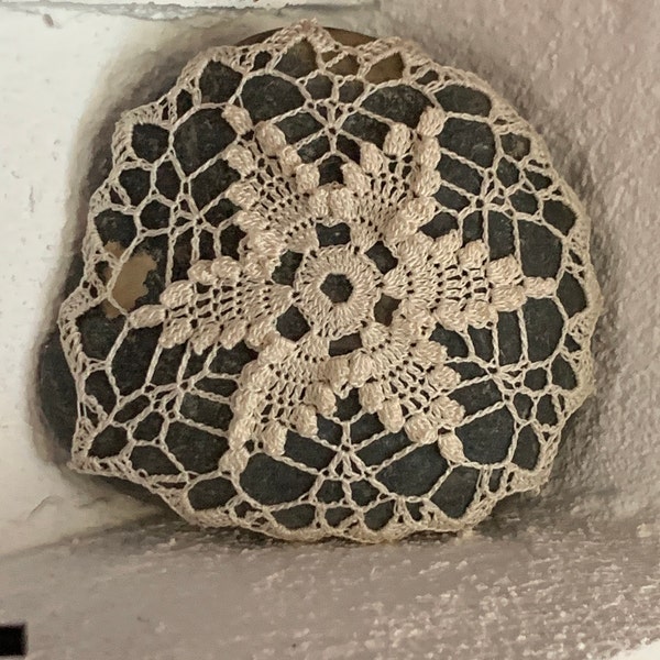 Crochet Stone Pattern, DIY, Lace Stone Cover Pattern, Crochet Rock ...