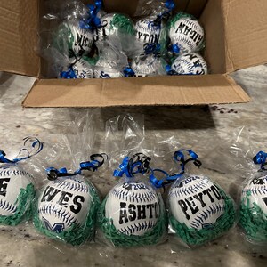 Custom Embroidered Baseballs - Etsy