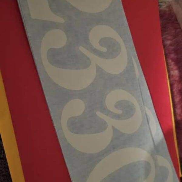 Custom House Number Decal - Etsy