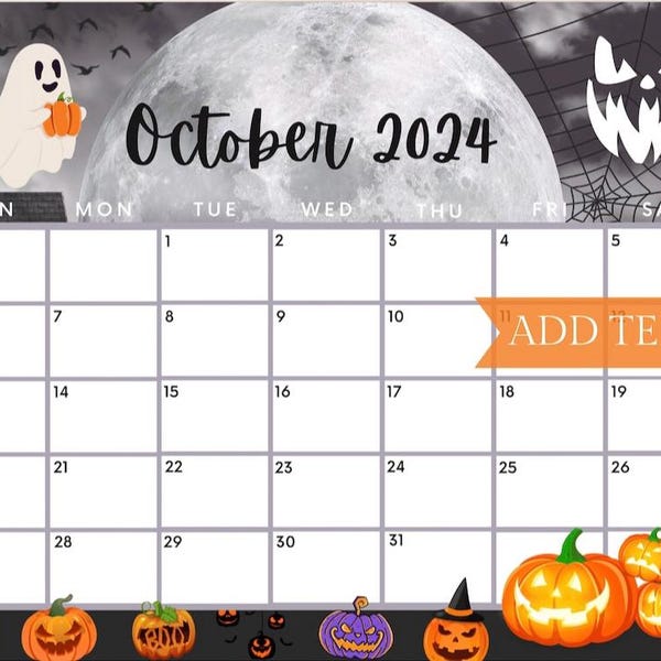 Bewerkbare kalender oktober 2025, afdrukbare kalender, schoolkalender ...