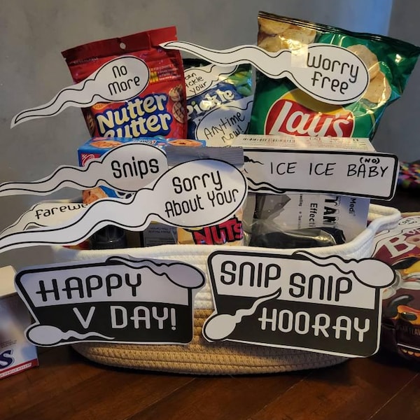 Husband Vasectomy Gift for Snip Snip Vasectomy Gift for Vasectomy Party ...