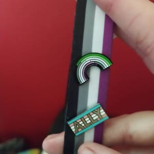 Aroace Rainbow Pin Aro Pride Accessory Badge Aromantic Acearo ...