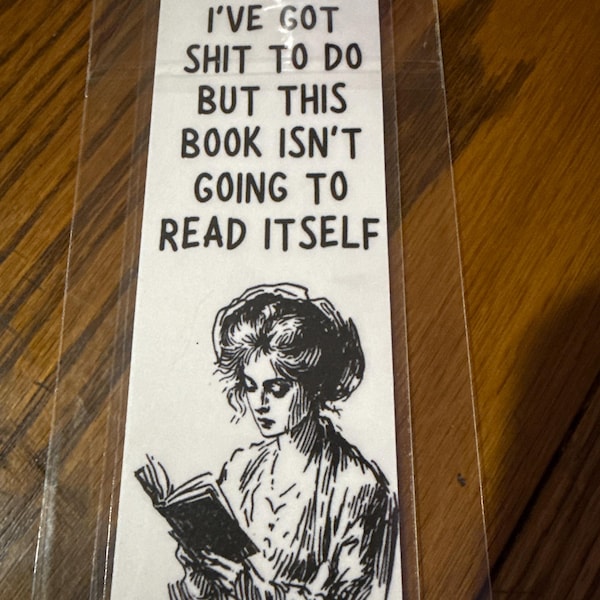 Funny Bookmarks - Sarcastic Bookmarks - Book Lover Gift - Laminated ...