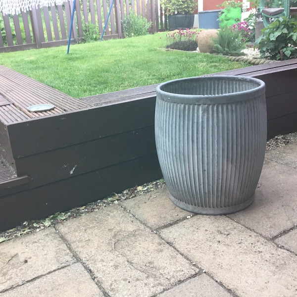 Good Condition Original Dolly Tub 1930s Galvanised Planter/ Olive Tree ...