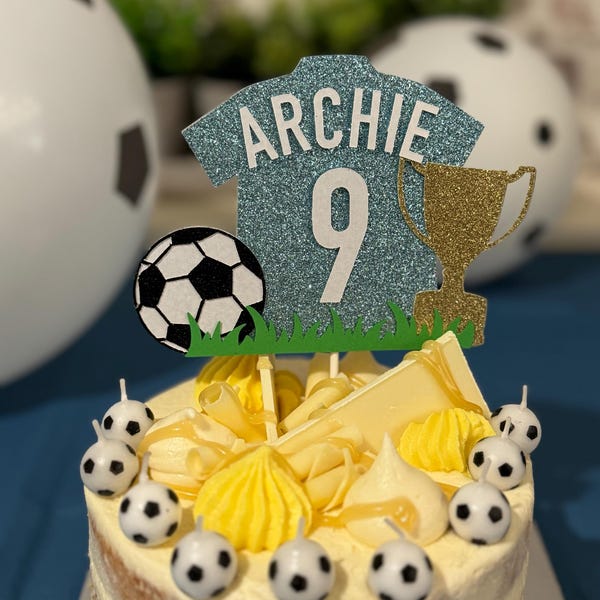 Black Glitter Happy Birthday Cake Topper - Etsy