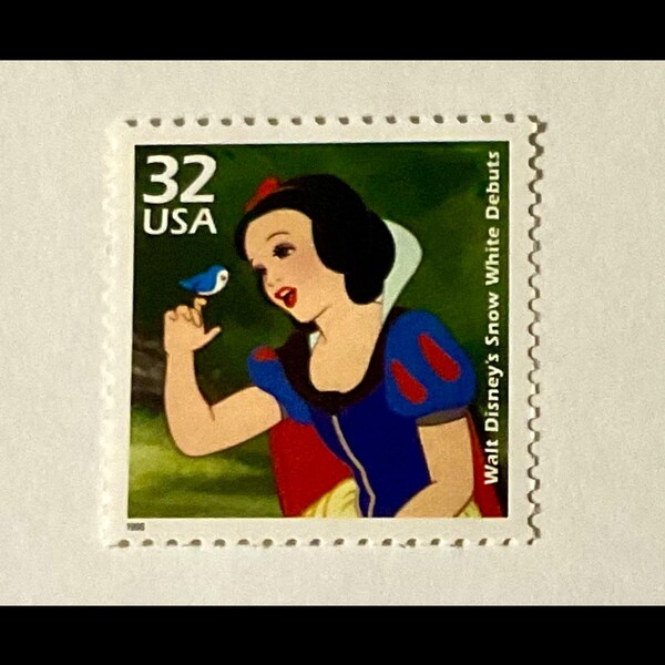 5 Snow White and the Seven Dwarfs Stamps, 32 Cent, 1998, 1930s ...