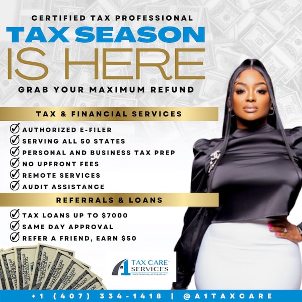 DIY Tax Prep Flyer, Tax Preparation Flyer, Tax Season Flyer, Tax ...