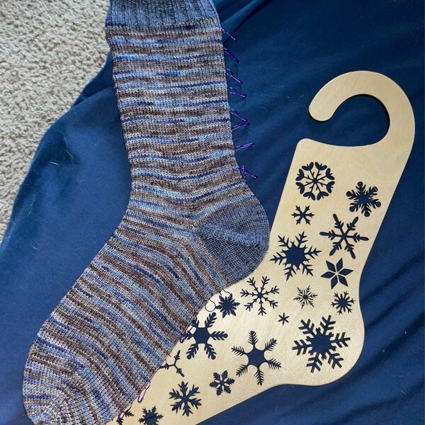 Sock Blockers Snowflakes, Set of 2 Wooden Blockers, Knitting ...