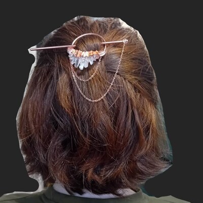 Quartz Cluster Crown, Raw Clear Crystal Crown,boho Crystal Crown,bridal ...