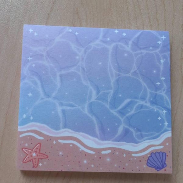 Beach Cute Aesthetic Sticky Note - Etsy