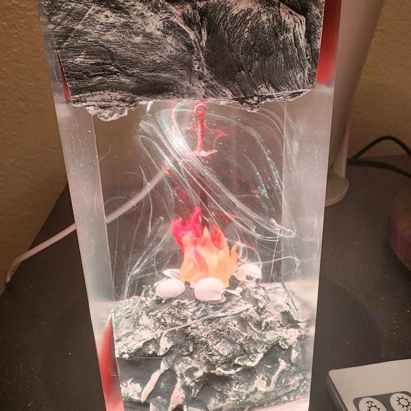 Resting Place in D.ark Sou.ls Night Light Bo.nfire Da.rk Soul Lamp, D ...