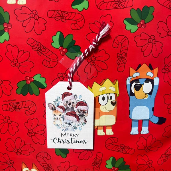 New AUSTRALIAN ANIMALS CHRISTMAS Gift Tags - Swing Tags - Koala ...