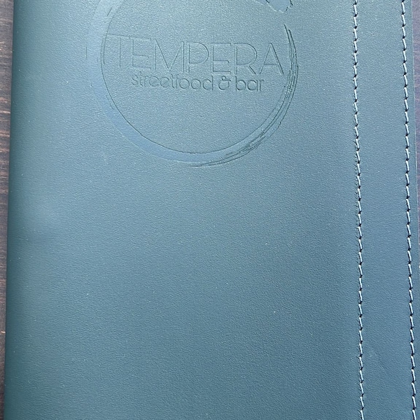 Leather Wine List Menu, Menu Holder With Embossing, Restaurant Menu ...
