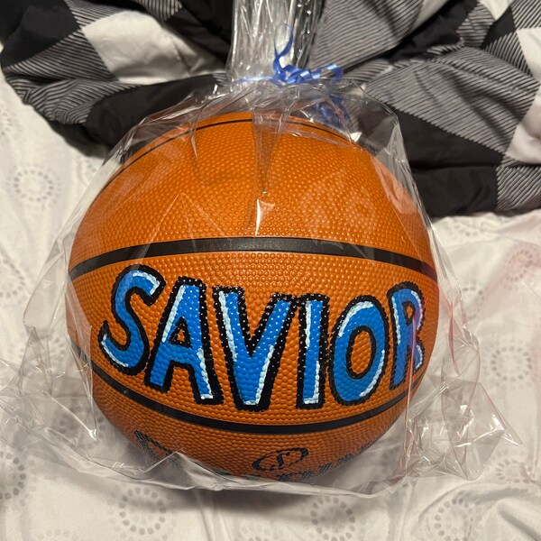 Personalized Standard Size Basketball Custom Hand Painted Basketball ...