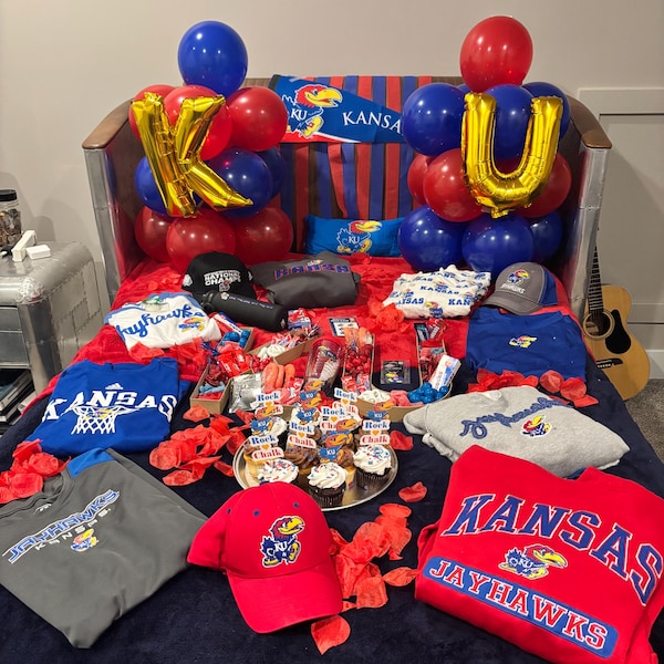 KU Jayhawk Cupcake Toppers: Kansas University Graduation Party - Etsy