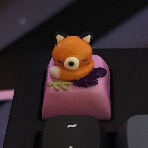 Fox Artisan Keycap | Fox Keycap | Cute Keycaps | Handmade | Animal ...
