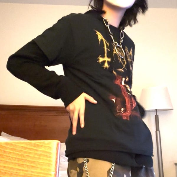 Barbed Wire O Ring Rosary Necklace Stainless Steel Gothic, Queer Fangs ...