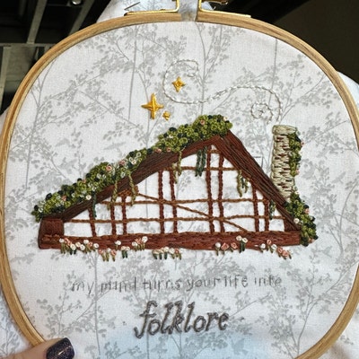 Taylor Swift folklore Cabin Inspired Embroidery PDF Pattern - Etsy UK