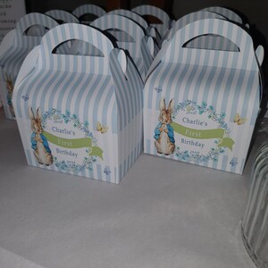 Peter Rabbit Personalised Childrens Party Box Gift Bag Favour - Etsy