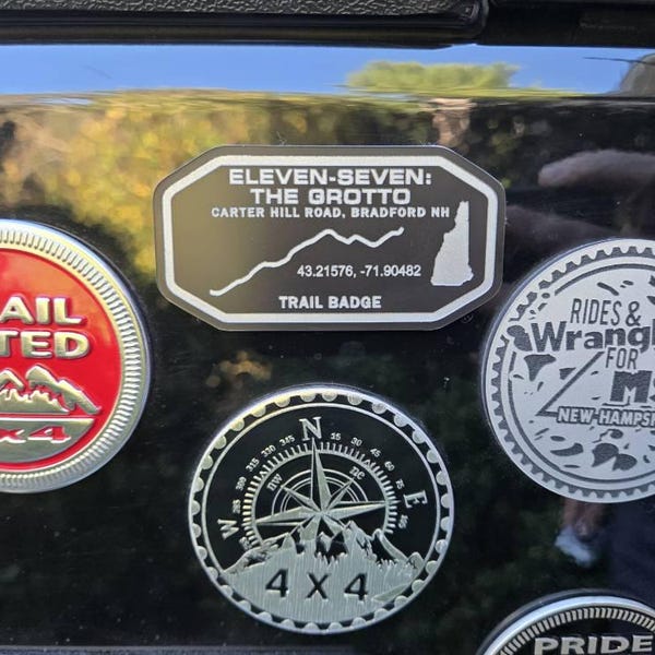 Custom Off-road Trail Badges for Jeep, Truck, Broncho, Chevy, Ford 4x4 ...