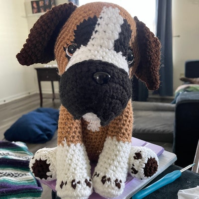 Boxer Crochet Pattern, Crochet Boxer, Boxer, Crochet Pattern, Amigurumi ...