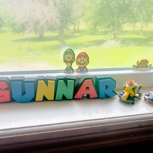 Custom Mario Style Name Sign Personalized Desk Sign Boy Gift for Girl ...