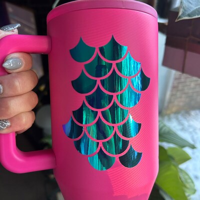 Mermaid Scales Decal, Mermaid Sticker, Laptop Decal, Fish Scales ...