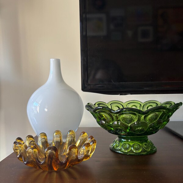 Fenton Iridescent Glass Fish, Fenton Carnival Glass Sunfish, Iridescent ...