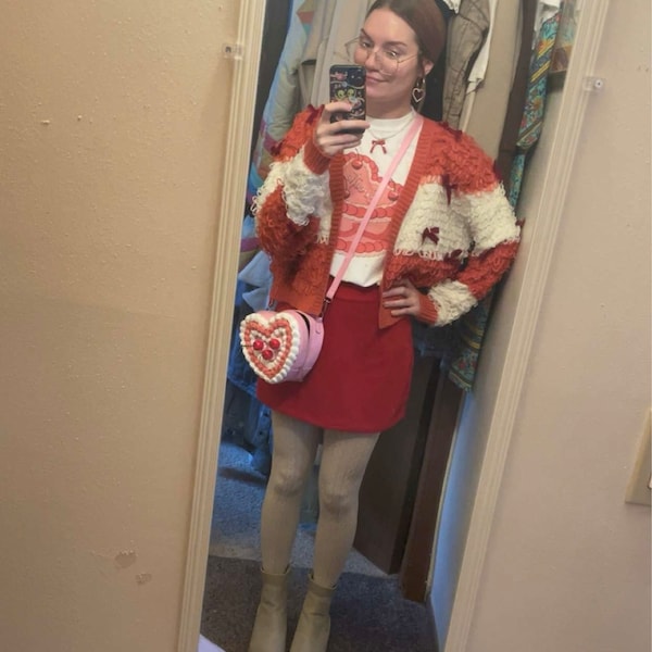 Heart Shaped Cake Purse/ Frosted Kawaii Purse/ Cute Cake Handbag ...