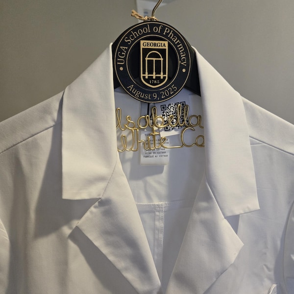 1st White Coat Hanger, Medical Student Ceremony, New Doctor Gift ...
