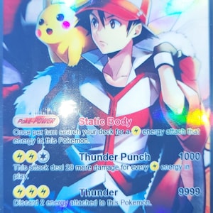 M Mecha Pikachu Ex Pokemon Card - Etsy