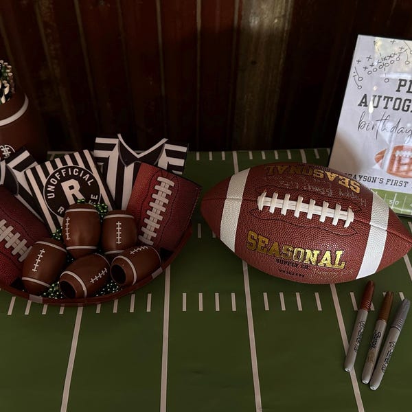 Football Birthday, Autograph My Ball, Instant Download, Autograph Guest ...