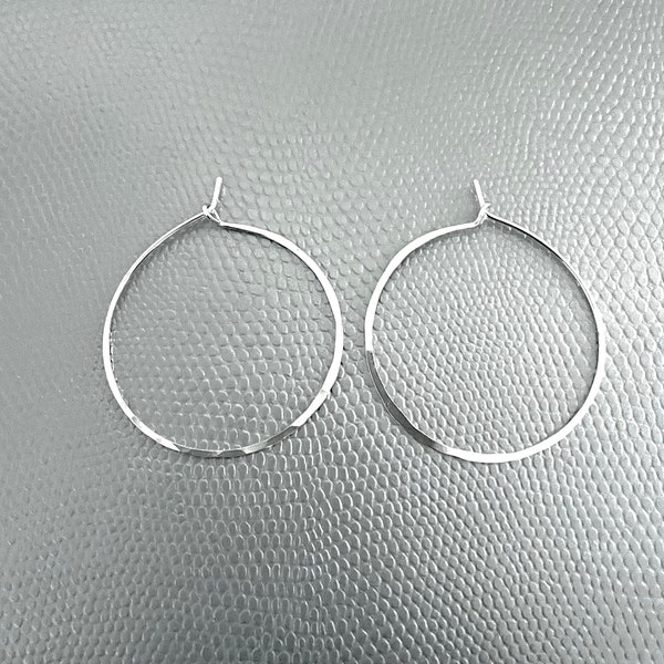 Simple Hoop Earrings - Gold Filled Hoops - 1 Inch Hoops Earrings - 14k ...