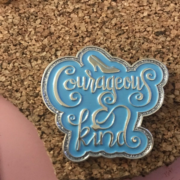 Cinderella Inspired Enamel Pin, Lapel Pin, Magic, Typography, Courage ...