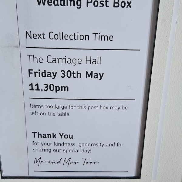 Personalised Wedding Programme Cards - Etsy UK