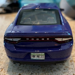 CUSTOM License Plate for Model Car to Scale Beautifully Detailed Made ...