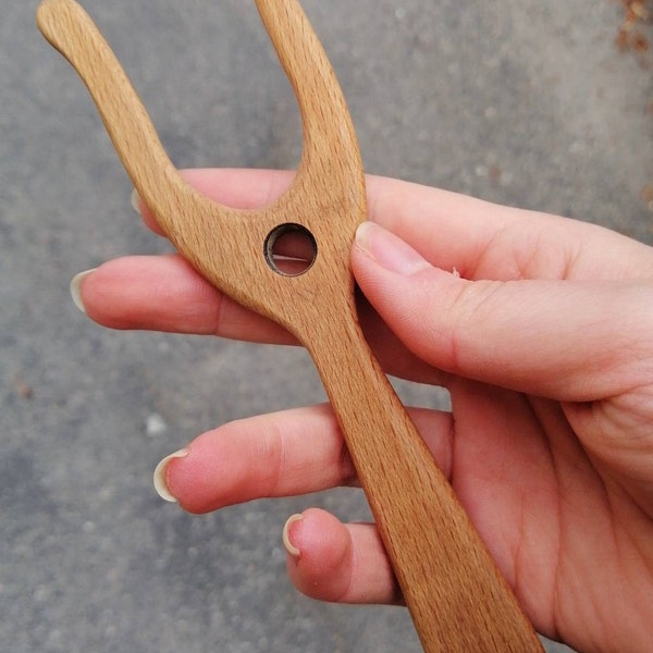 Lucet, Beech Wood, Knitting Fork, Weaving Fork, Cord Making, Wooden ...