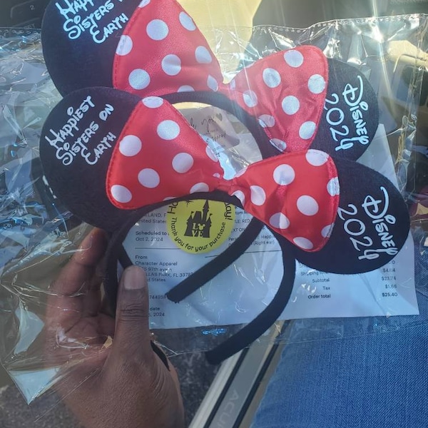 Personalized Mickey or Minnie Ears, Custom Mickey Ears, Personalized ...