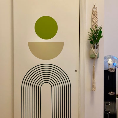 Boho Colorblock Wall Decals Removable Wall Stickers, Abstract Modern ...